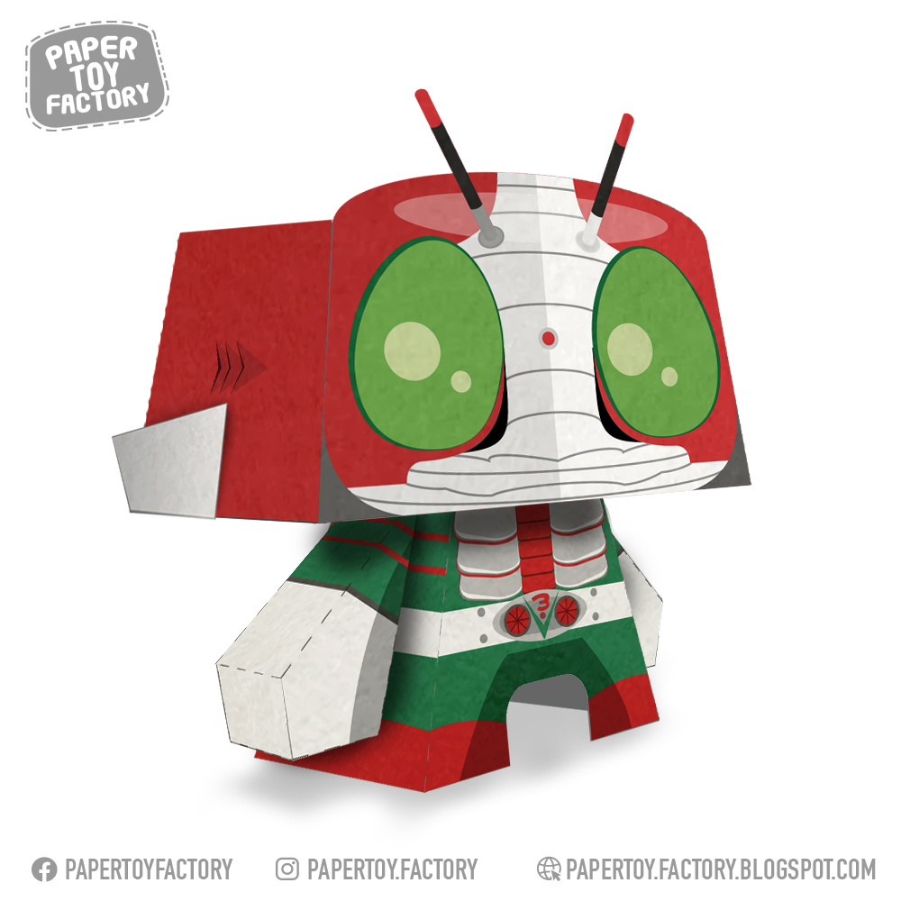 Paper Toy Factory: Kamen Rider V3 Papercraft