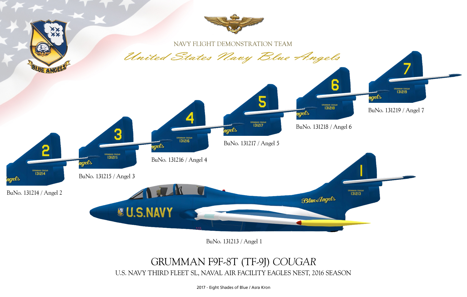 N.A.S. Miramar NFWS / SL: Grumman F9F-8T Cougar Blue Angels