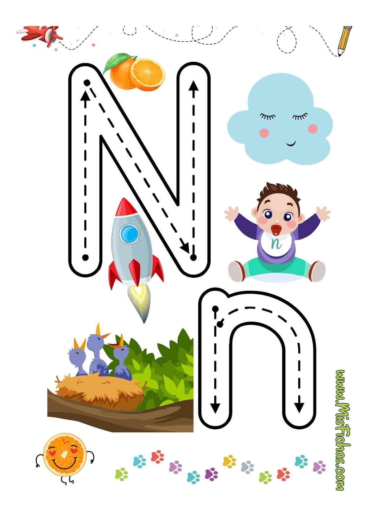 Fichas para Sílabas Na Ne Ni No Nu | Materiales Educativos para Maestras