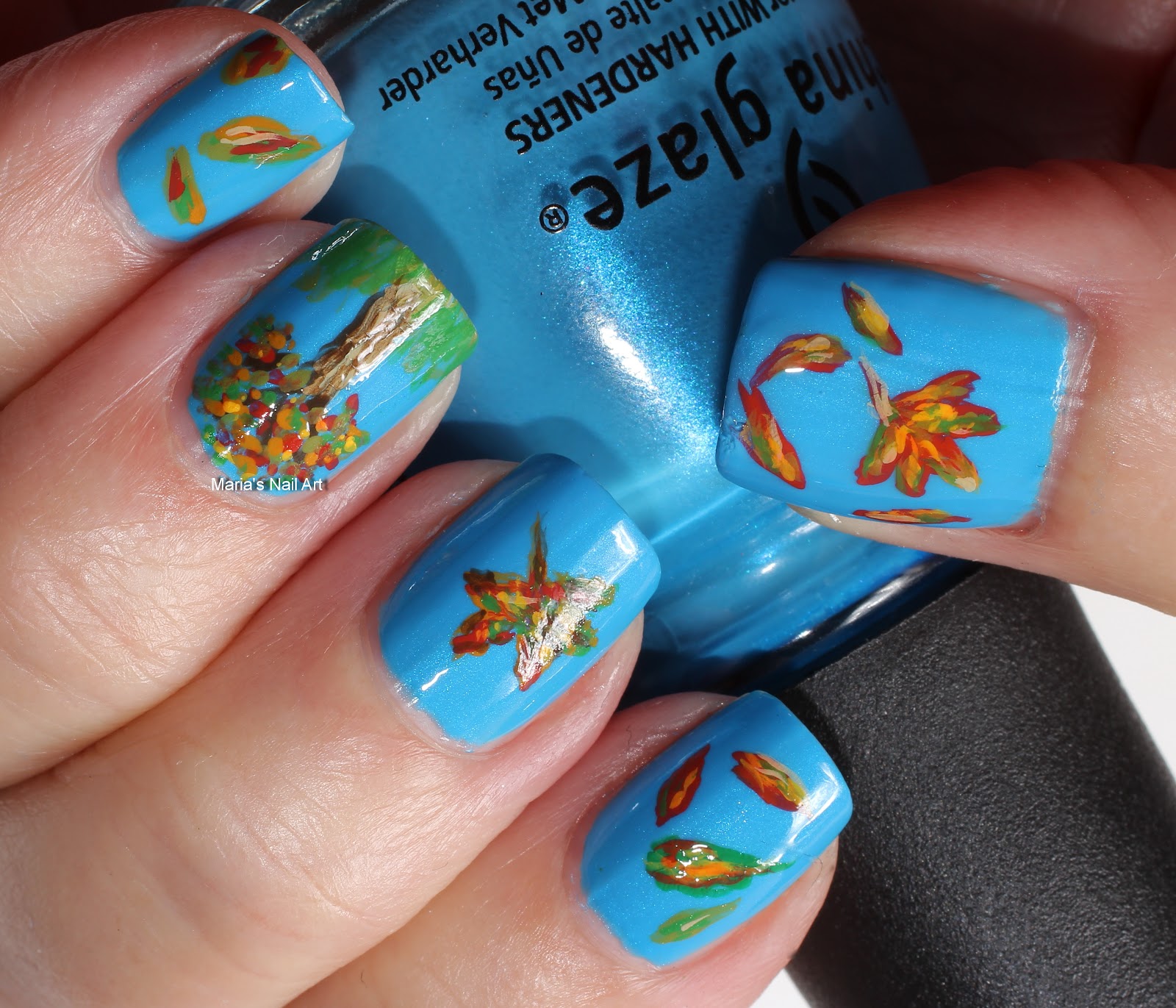 Marias Nail Art and Polish Blog: Inspired by fall - Artsy Wednesday