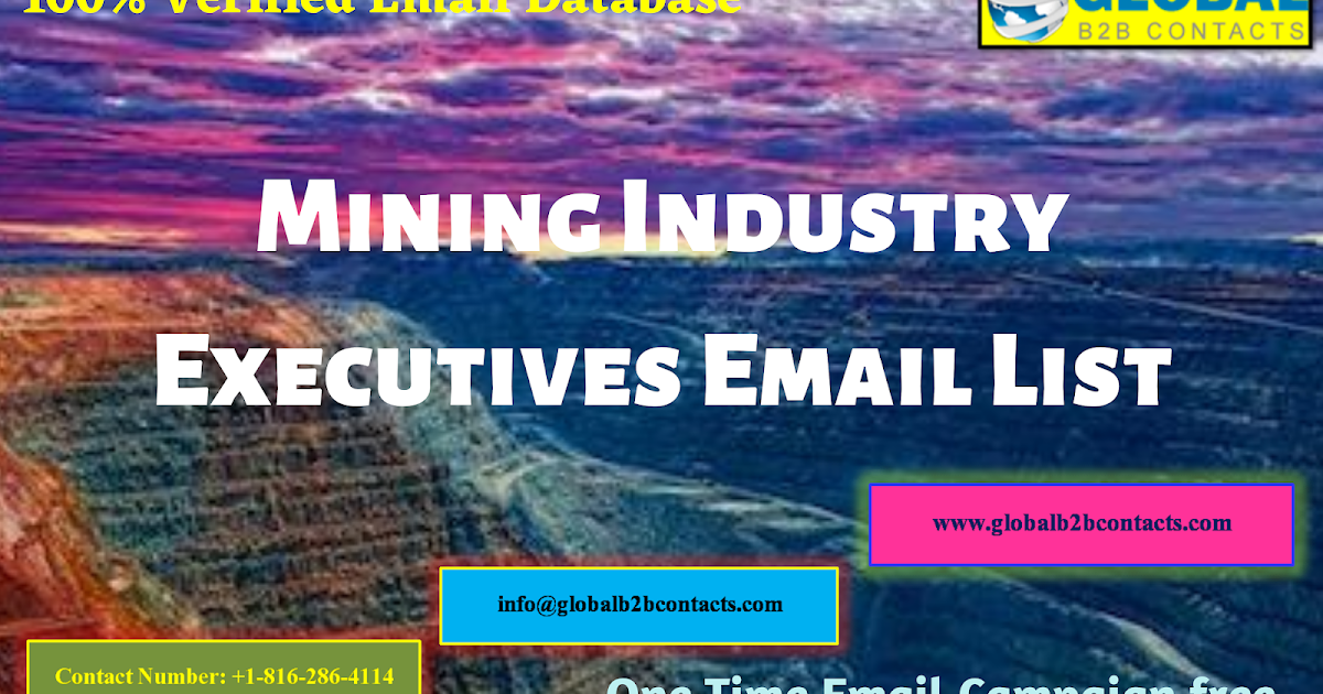 Mining Industry Executives Email List