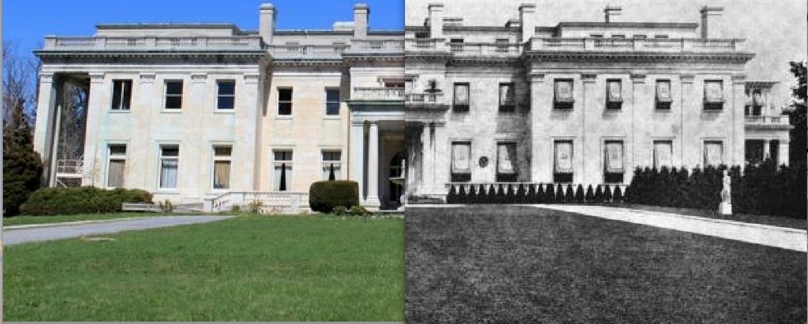 Old Long Island: 'Winfield Hall' Then & Now