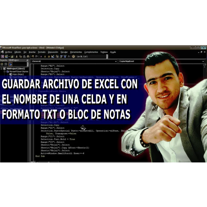¿como Guardar Un Archivo De Excel En Formato De Bloc De Notas O Txt Con Macros Aprende Yemk 7112