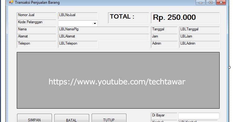 Membuat Aplikasi Penjualan VB .NET Database MySQL - #Part 7 | JNM | JavaNet Media