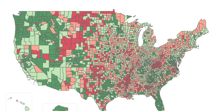 The Rural Blog: County-level interactive map shows rural population ...