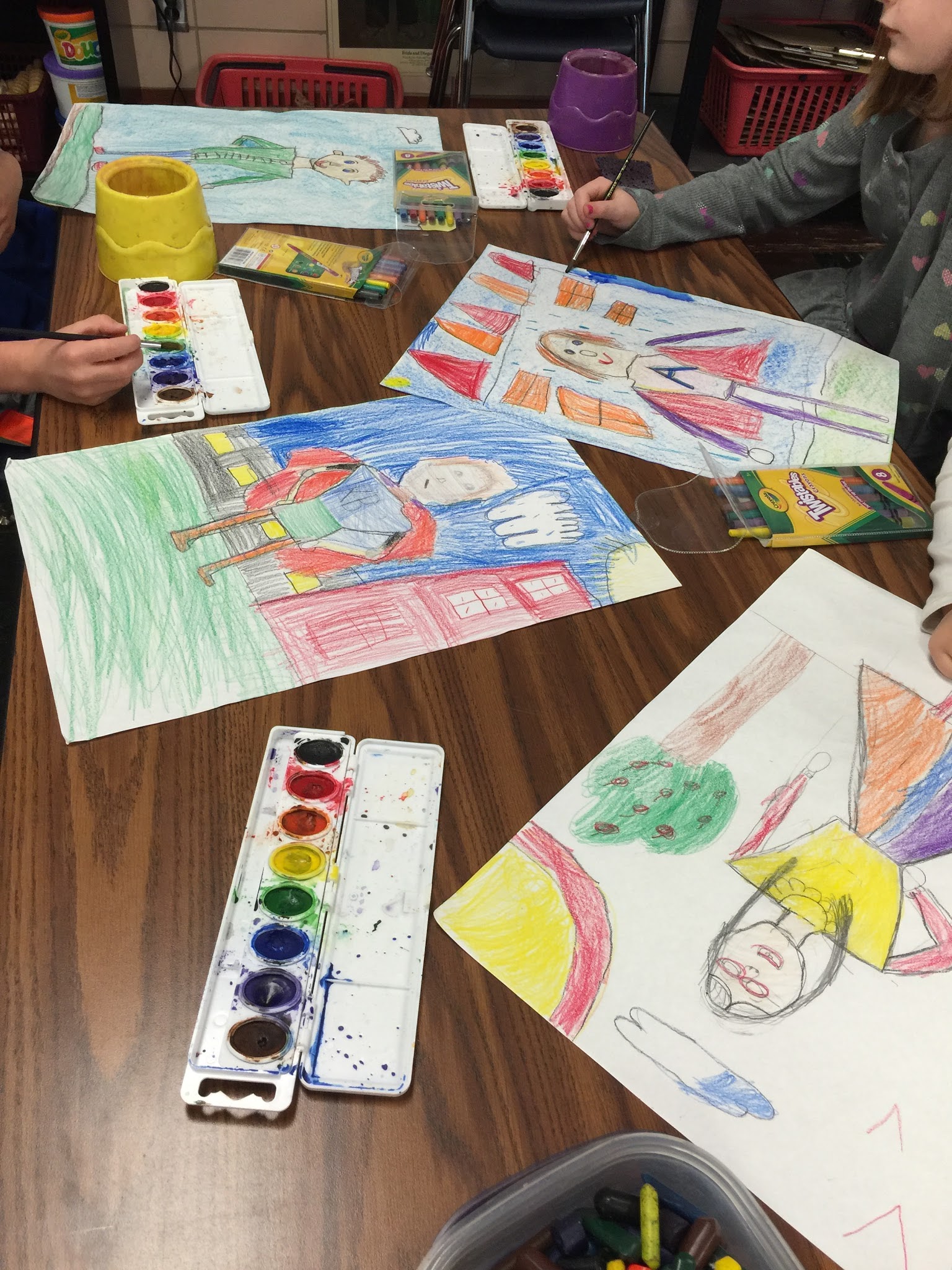 Mrs. Harris' art room: Full body self portrait 1st grade