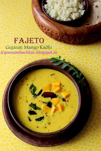 Annapurna: Fajeto / Gujarati Ripe Mango Kadhi Recipe
