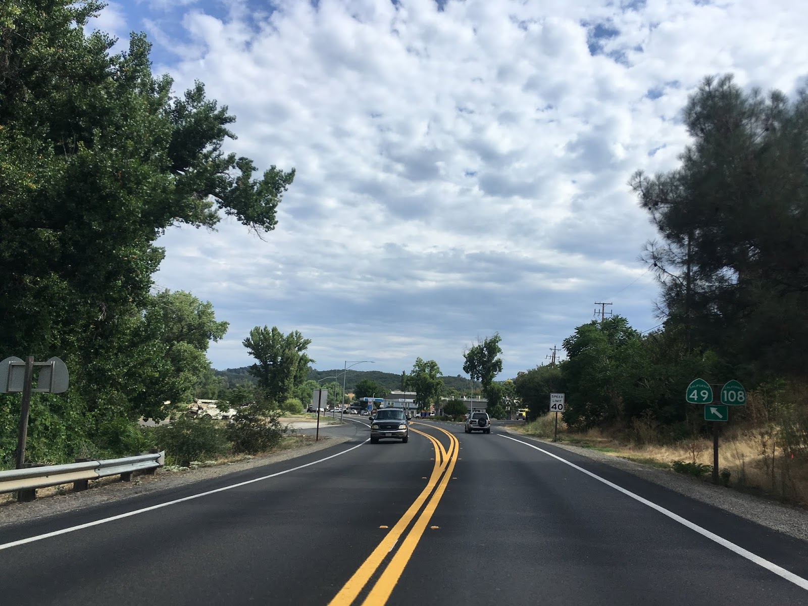 Former California State Route 49-108 on Main Street in Jamestown