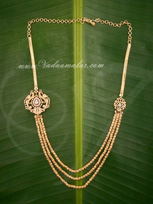 South Indian Jewellery: Mugappu Chains Indian Pendants