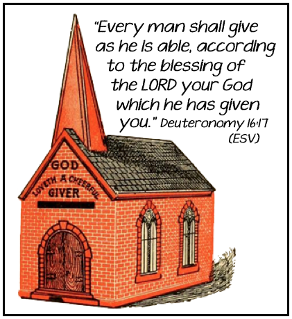Vintage Mite Boxes Shaped Like Churches | Christian Clip Art Review