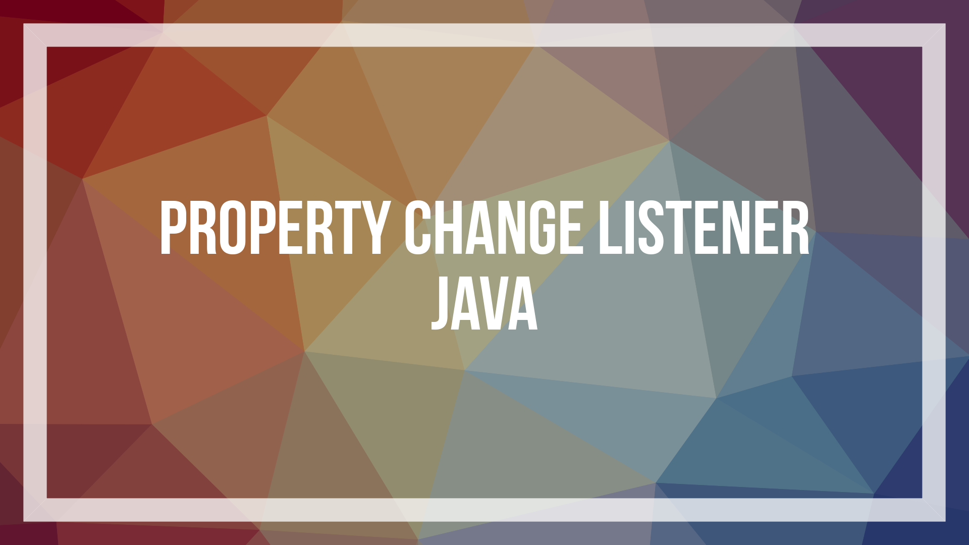Exemple d'observateur de propriétés avec PropertyChangeListener en Java