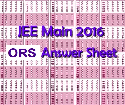 JEE Advanced 2016 ORS Sheets Online Display on June 1st and Answer Keys ...