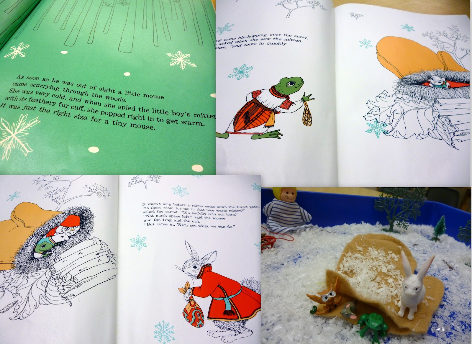 Spilt Milk: the mitten: a sequence story