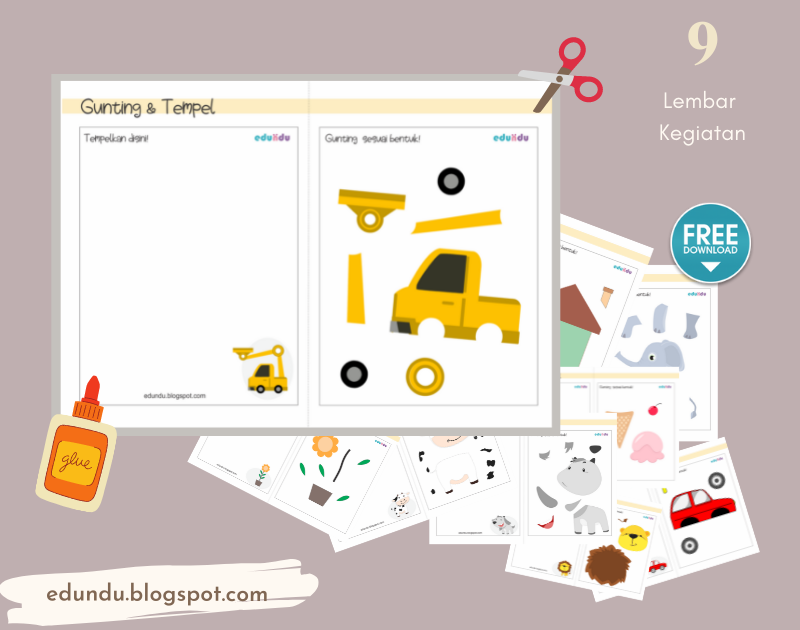 Printable Gunting Tempel Edundu Gratis