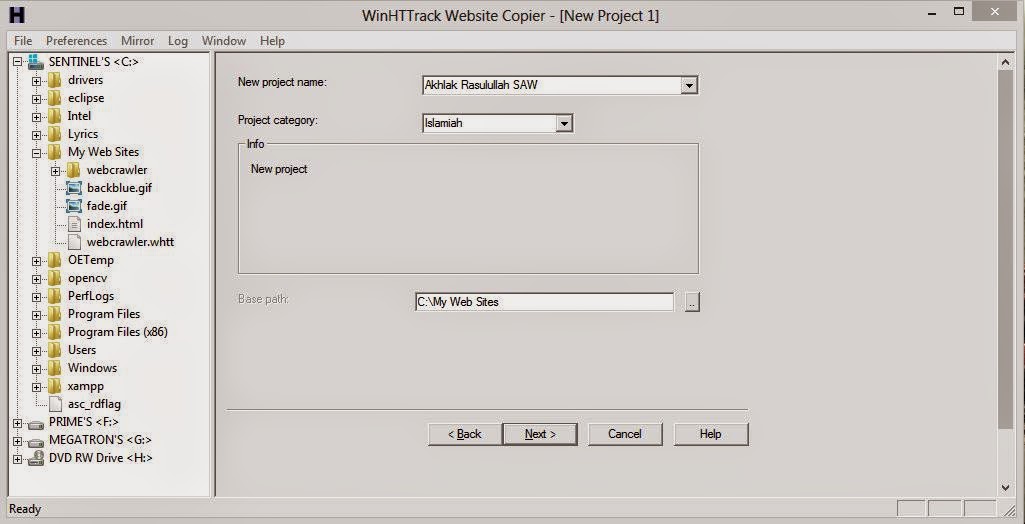 MENJELAJAH WEBSITE SECARA OFFLINE MENGGUNAKAN WEB CRAWLER ~ Ladang ...