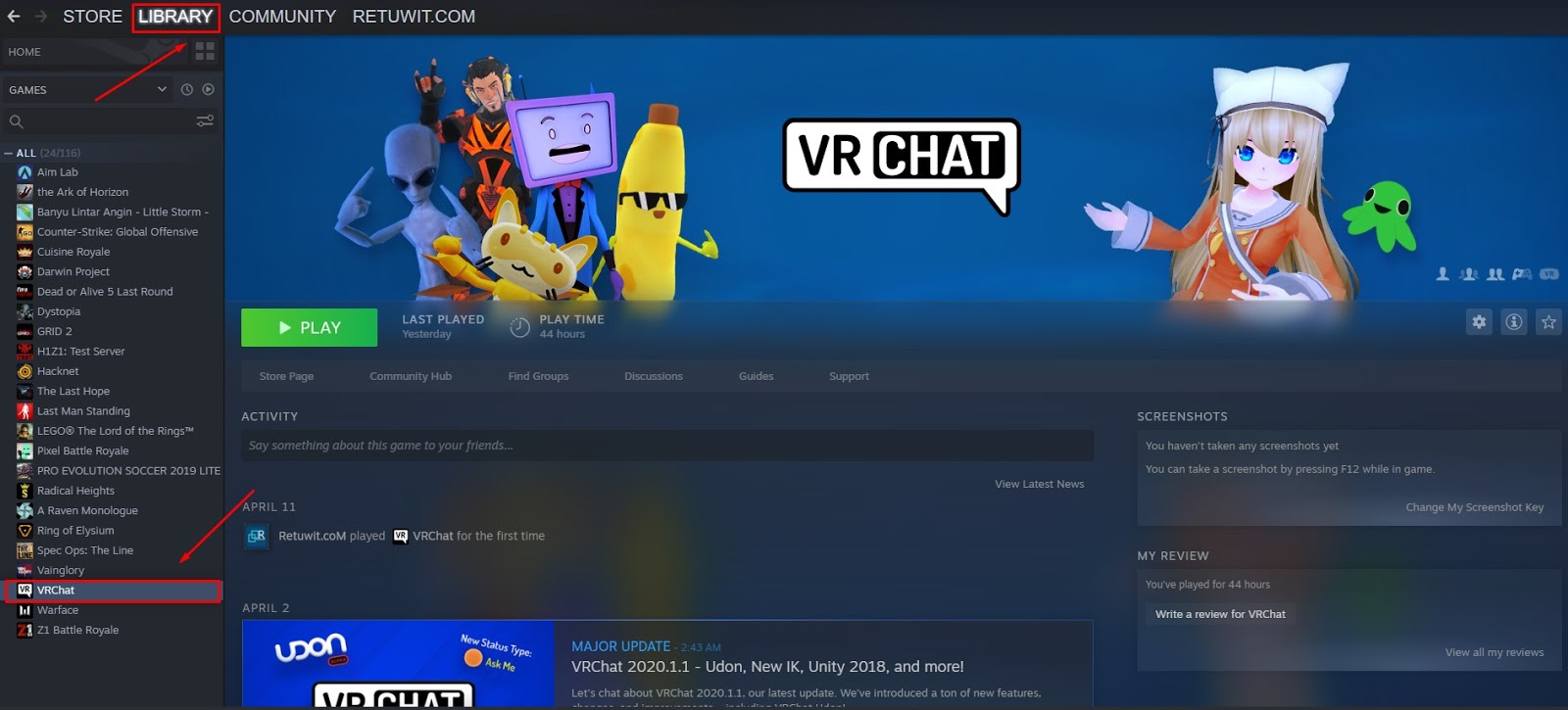 Cara Mengubah Resolusi Layar Game VR Chat Steam - RETUWIT