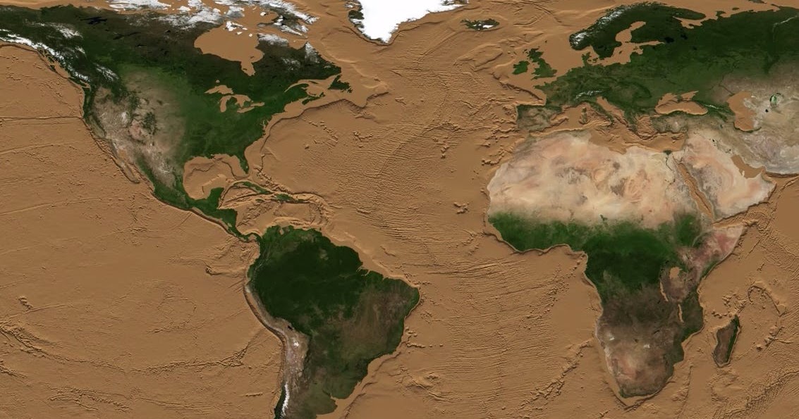 NASA mostra o planeta Terra sem água | Aberto até de Madrugada