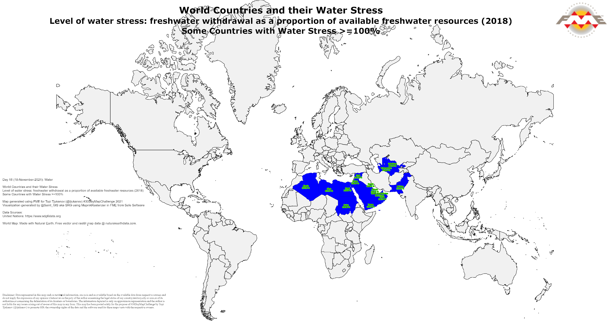 Thirty Days of Mapping (FME-ing) #30DayMapChallenge 2021