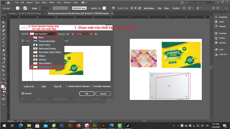 Dựng Mockup 3D khối hộp trong Adobe Illustrator CS6 ~ S.Design - Hướng ...
