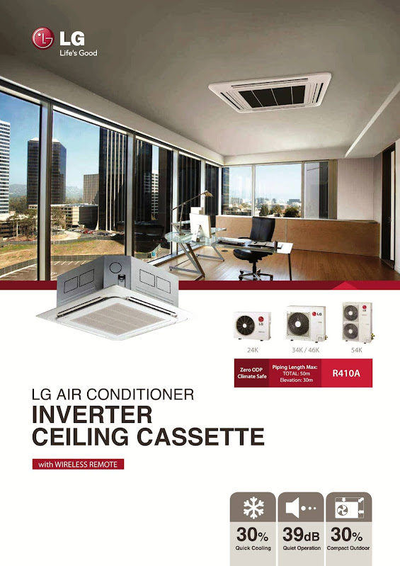 MaximaxSystems.com: LG 4-WAY CEILING CASSETTE AIRCON - INVERTER