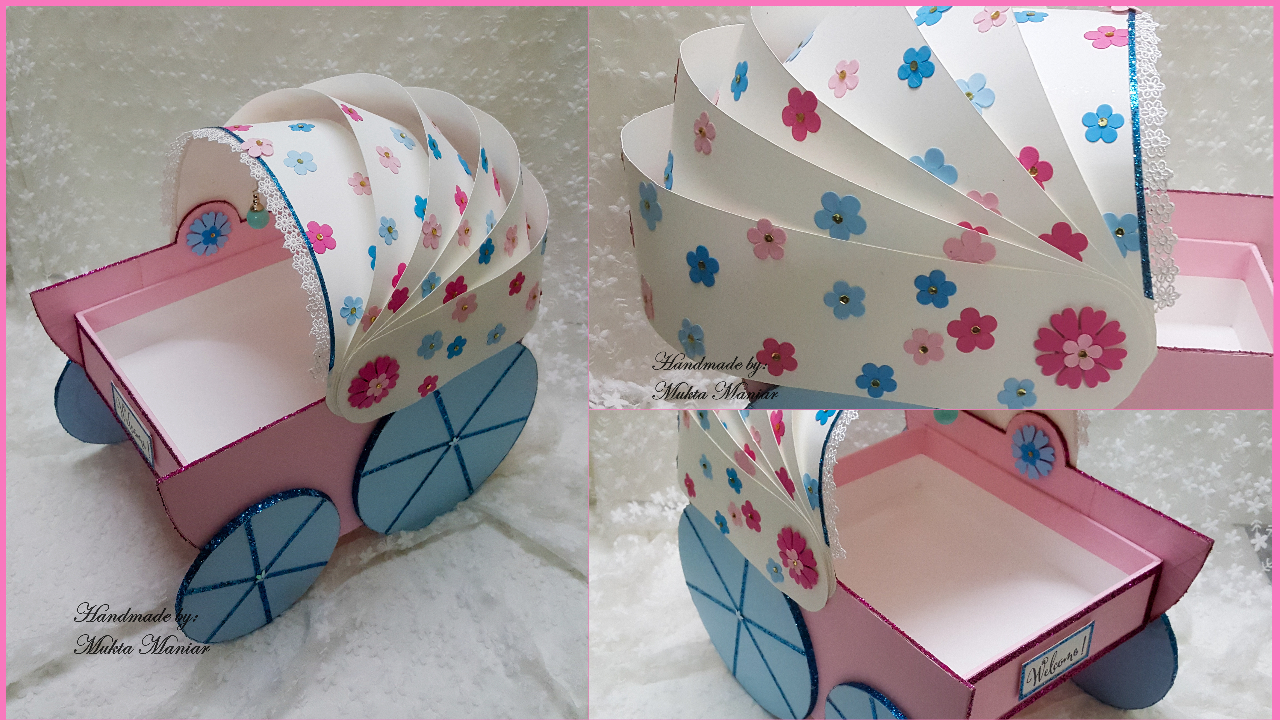 VREnchanted Color, Craft & more....: Unisex Baby Stroller/ Cradle Gift Box