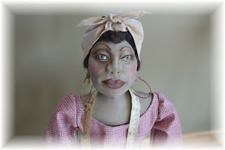 Art Dolls: Quilting Mammy Art Doll~Sold