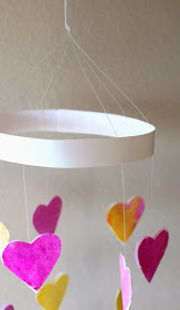 Crystallized Heart Mobile for Kids