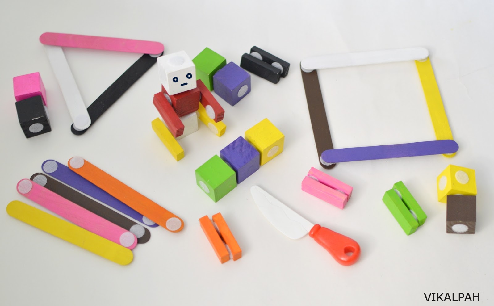 Vikalpah: Make your own toys with hook and loop fasteners(Velcro)