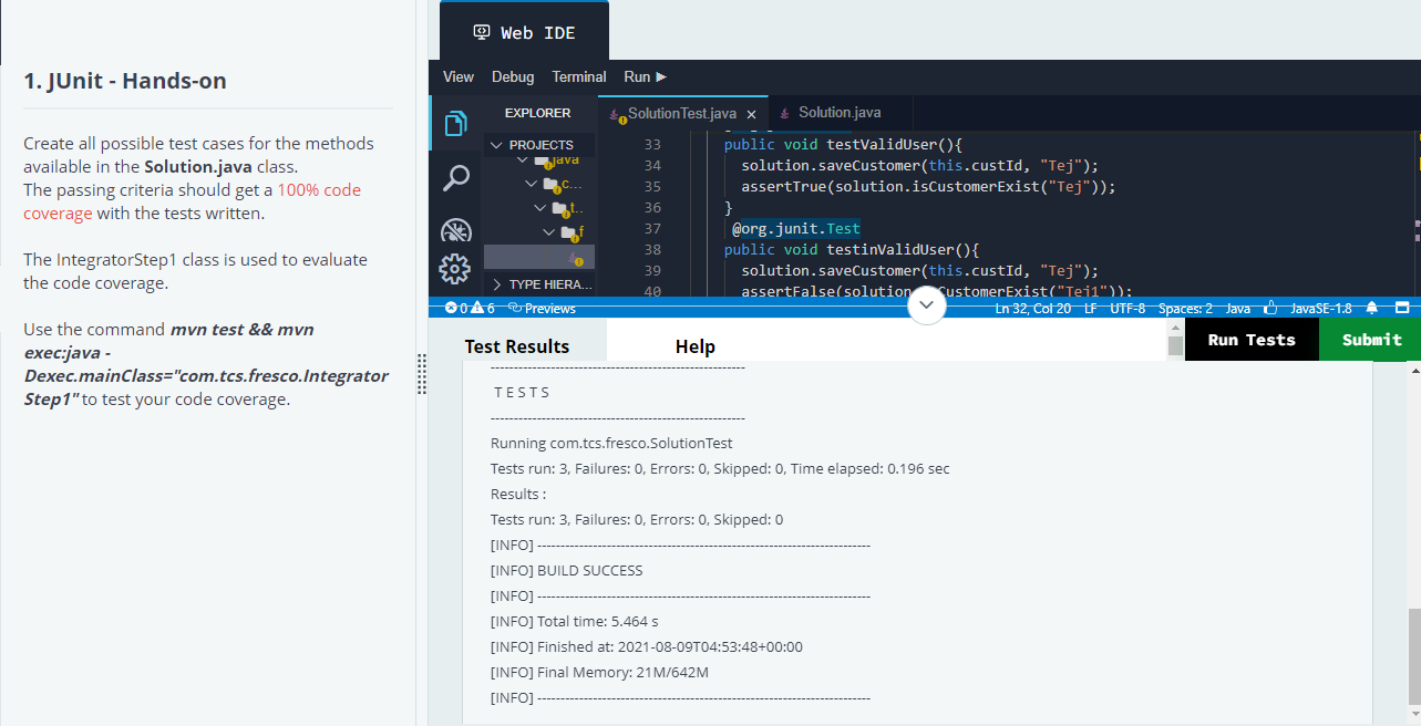 The course Id of Java 8 Qualis is 56911