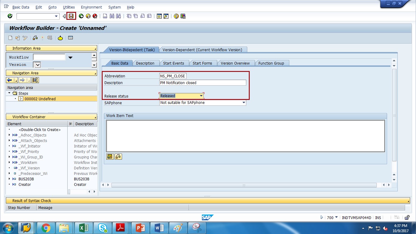 SAP ABAP: Triggering workflow when a PM notification is created ...