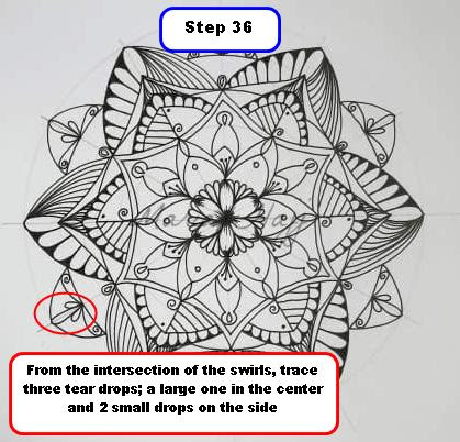 Mandala Art/ Illustrated easy step by step drawing/ Creative Mandala #2