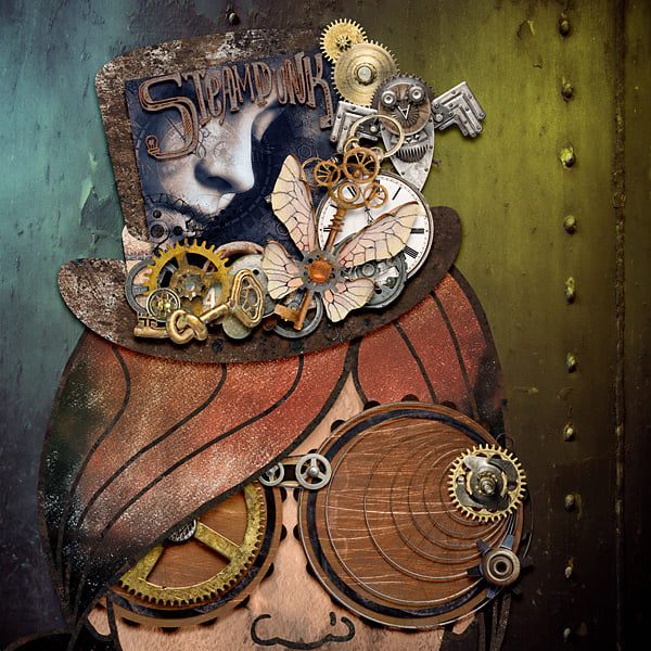 The Cherry On Top: Steam Punk Digital Scrapbooking Templates, Gorgeous ...