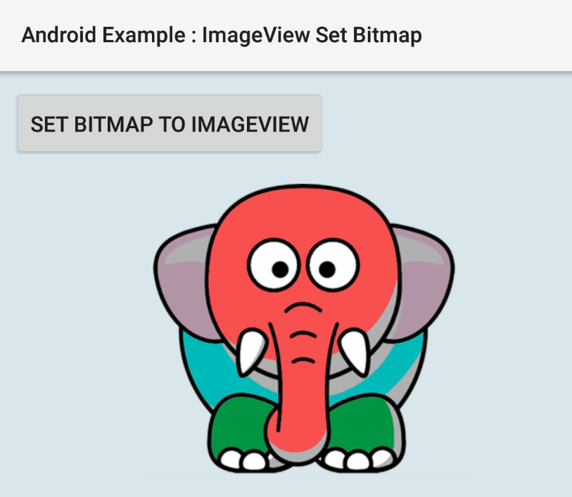 How To Set A Bitmap To Imageview In Android