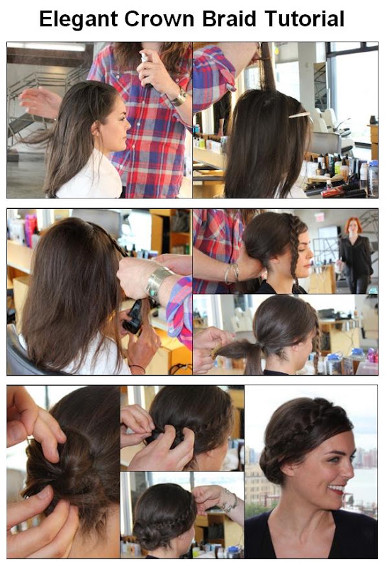 Hair today: How To Make Elegant Crown Braid