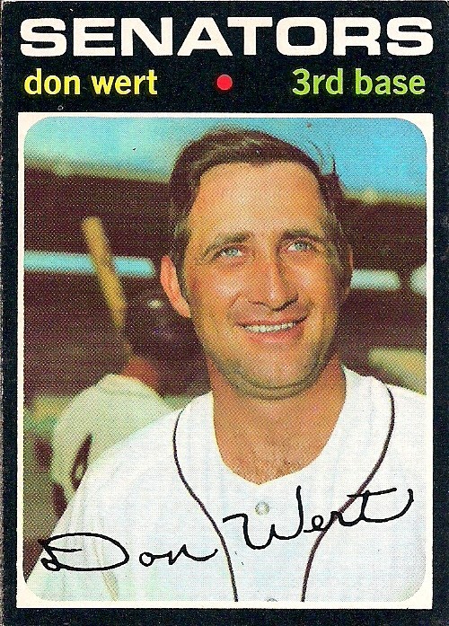 Topps 1971: no. 307 - don wert