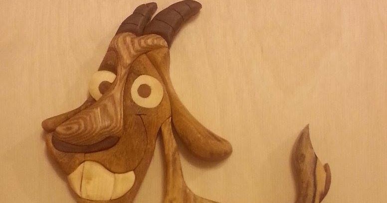 Anatolian Wood Art: Intarsia: Keçi (Goat)