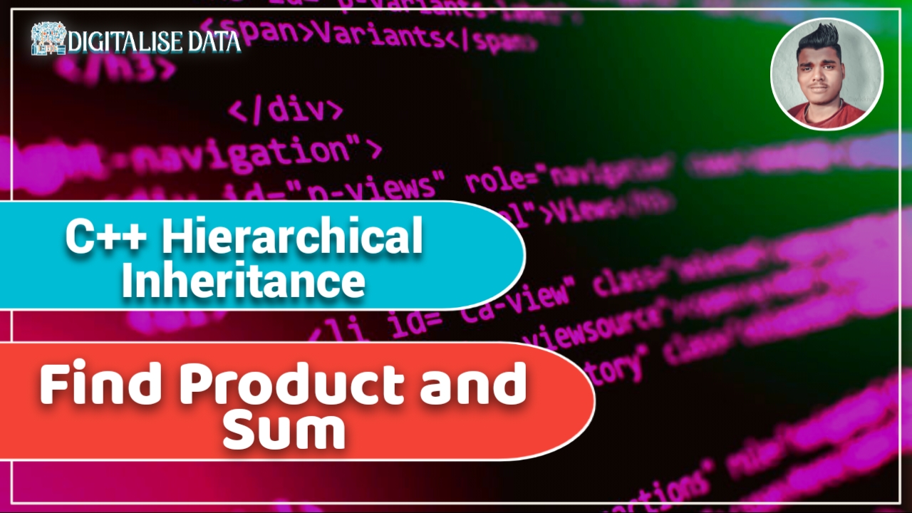 Find Product and Sum Using Hierarchical Inheritance in C++ - Digitalise ...