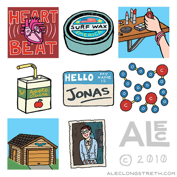 Alec Longstreth Illustration Blog: Weezer Icons: The Blue Album