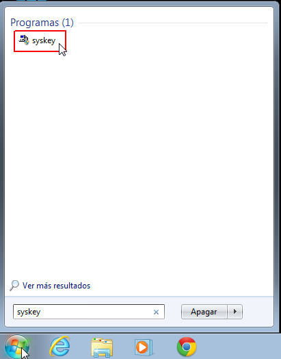 1gb de información: Syskey