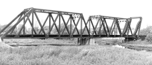 Industrial History: Destroyed Monon Bridge over Grand Calumet River