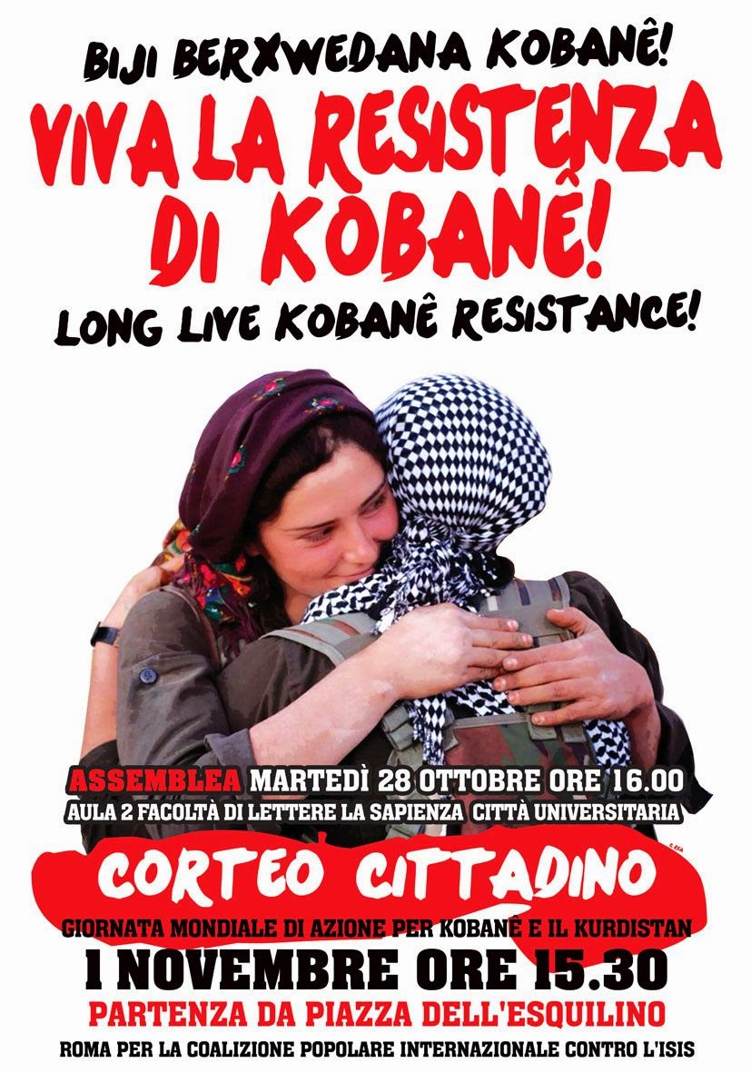 maoistroad: Italy Rome Long Live kobane resistance
