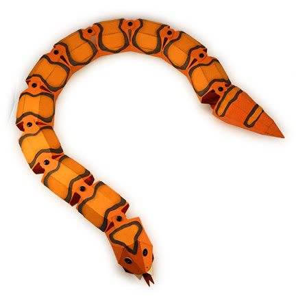 Needles 'n' Knowledge: Snake 3D Segmented Form