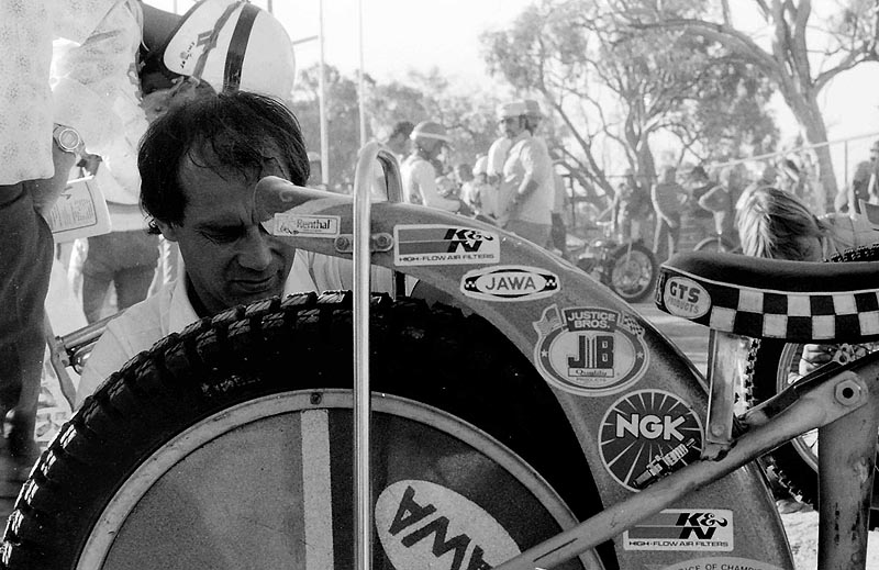 gaspic: Mildura speedway 1980 Ivan Mauger, Phil Crump, Ralph Vartuli