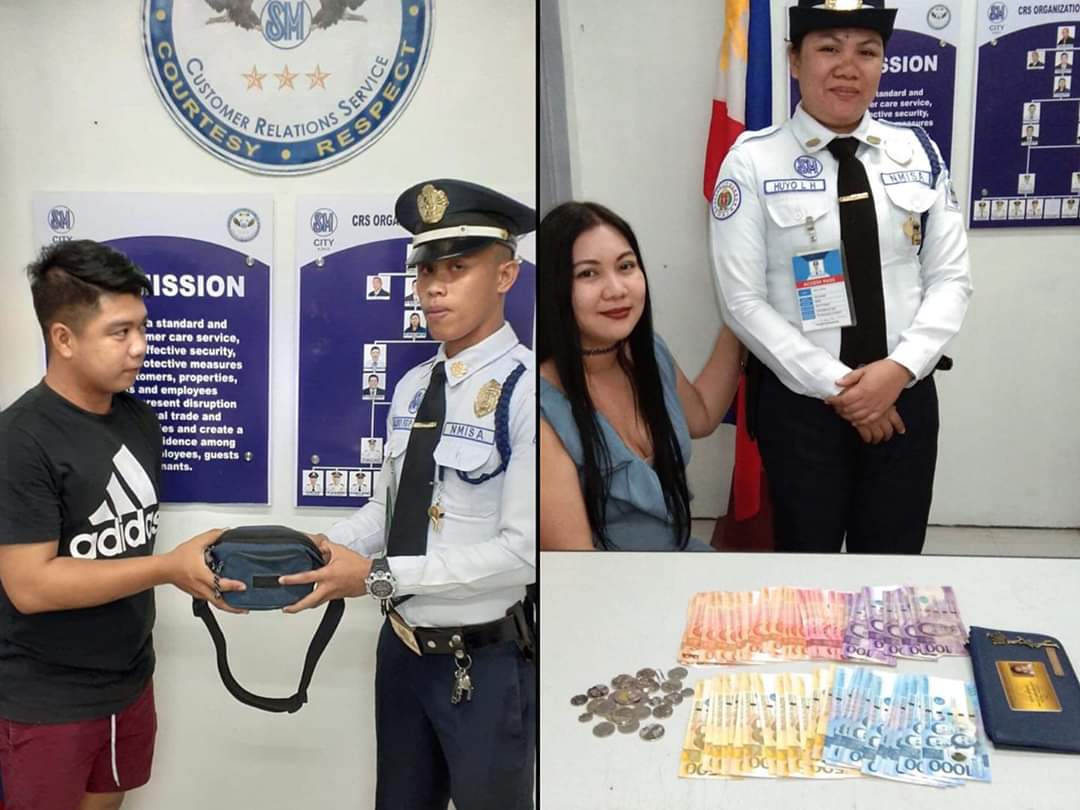 Honest SM City Iloilo security personnel return valuables