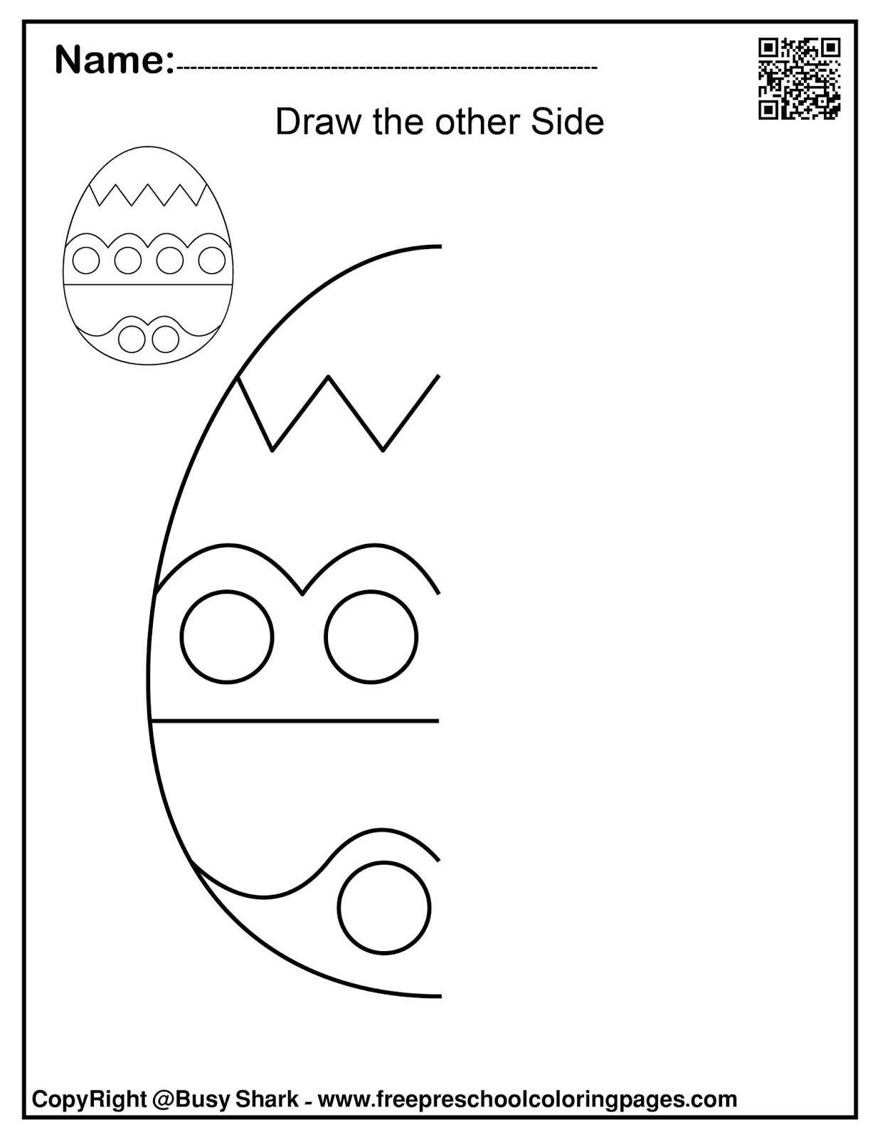 Set of spring symmetry (draw the other half) free preschool coloring pages