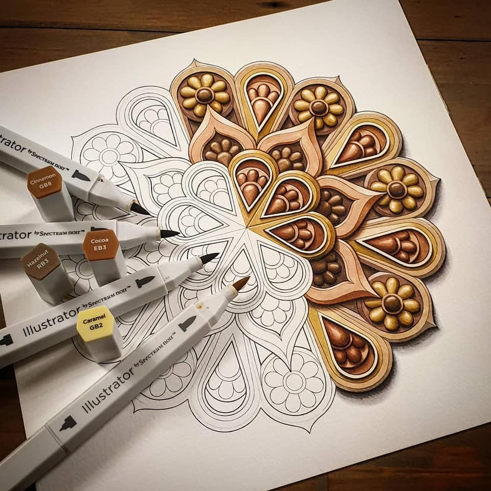 10 Lukisan Seni Mandala Simetri Setiap Sudut Yang Memukau Pandangan