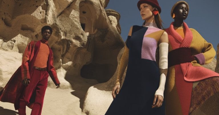 Missoni Fall/Winter 2019 Campaign featuring Bella Hadid and Adut Akech