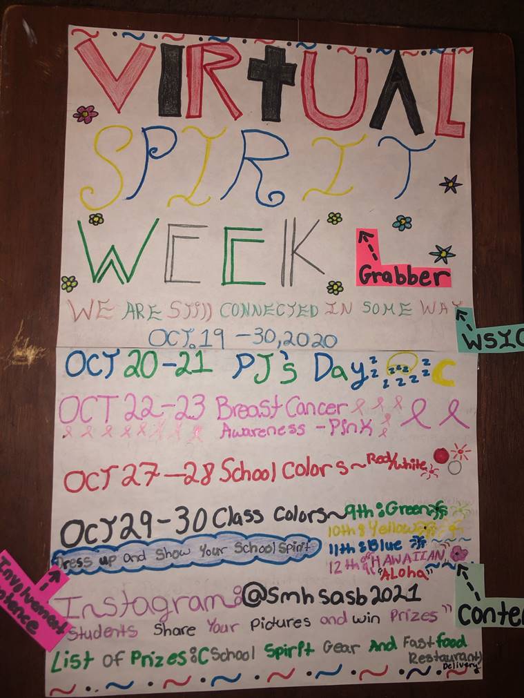 Dr. Preston's American Literature 2020-2021: smhs virtual spirit week