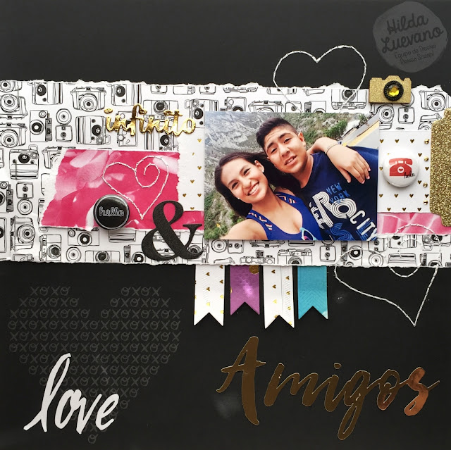 Hilda Designs: Reto de Febero en PS: Layout Amigo