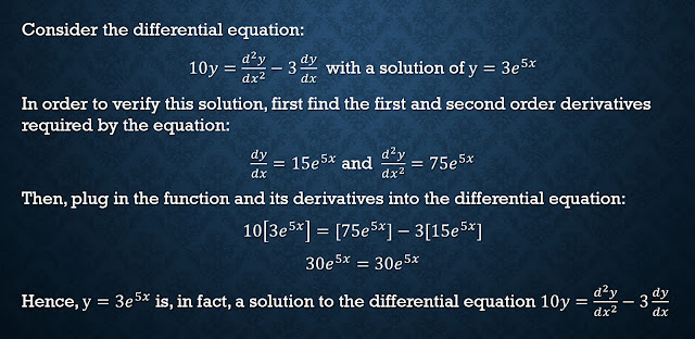 Differential Equations: Verification